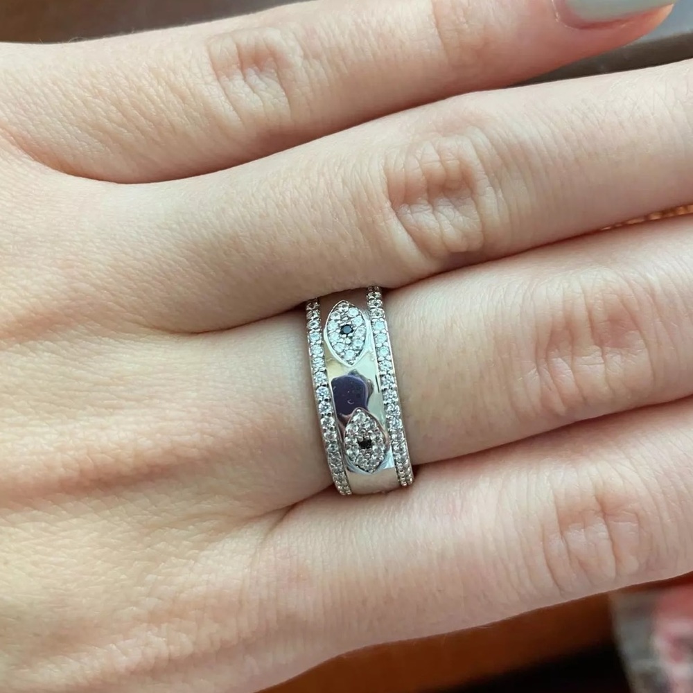 18k Evil Eye Band - Gem